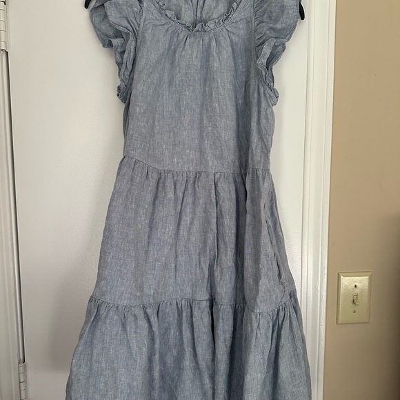 LAKE | Dresses | Lake Light Blue Linen Dress | Poshmark